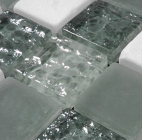 Stone Glass Mosaic Tile- Freezing Glass Tile -STG0004, on Designer Pages