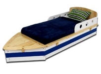 Ambra Boat Toddler Storage Cot, on Designer Pages