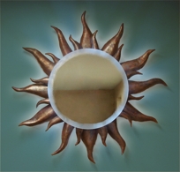 Copper Sun Mirror , on Designer Pages