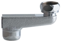 2-1/2" Offset Supply Arm with Integral Shut-off Stop with 1/2" NPT ...