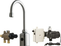 HyTronic Gooseneck Sink Faucet with Dual Beam Infrared Sensor-116.923 ...