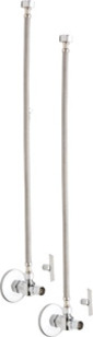 Angle Stop Ball Valve with Supply Hose and Loose Key Handle - One Pair ...