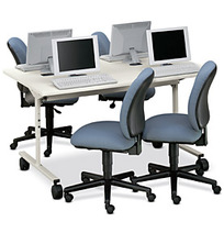 Adjustable-height Training Tables Rectangular Adjustable Height ...