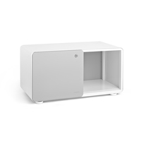 White + Light Gray Stash Sliding Door Locker, on Designer Pages