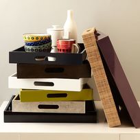 Small Rectangle Lacquer Trays, on Designer Pages