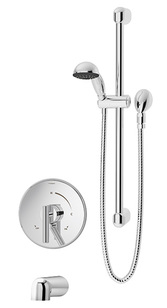 Symmons Dia® Tub/Hand Shower System - Model #S-3504-H321-V-CYL-B, on ...