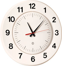 Model 330 14" Diameter Clock with Acrylic 'Dome' Cover, on Designer Pages