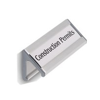 DP172/SL/4 - 4" Slotted Label Pull, on Designer Pages