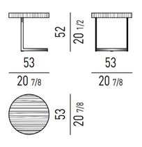 Master Living Side table OCCASIONAL TABLE PICCADILLY, on Designer Pages