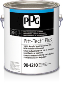 Pitt-Tech® Plus Interior/Exterior Semi-Gloss DTM Industrial Enamel, on ...