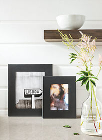 Borough Frames in Natural Steel, on Designer Pages