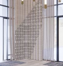 FULL LENGTH DRAPERY FABRIC @ LOBBY, on Designer Pages