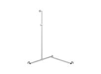 HEWI Rail with sideways adjustable vertical support bar and shower head ...