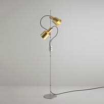 CHESTER FLOOR LIGHT - SATIN BRASS, on Designer Pages