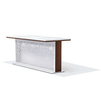 Facade Standing Height Metal Table, on Designer Pages