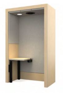 Custom Ergonomic Booth, on Designer Pages