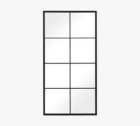 Alice Rectangular Windowpane Mirror, 30, on Designer Pages