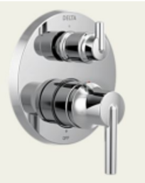 Contemporary Two Handle Monitor® 14 Series Valve Trim With 3-Setting ...