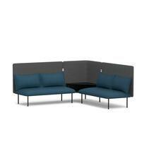 Dark Blue + Dark Gray QT Adaptable Corner Lounge Sofa, on Designer Pages