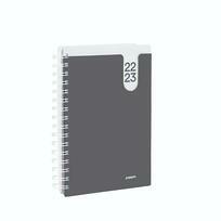 Dark Gray Medium 18-Month Pocket Book Planner, 2022-2023, on Designer Pages