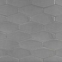 Manchester Charcoal Gray 4x8 Hexagon Glazed Ceramic Wall Tile, on ...