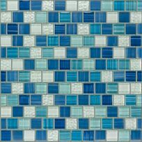 Watercolors Seastone 1x1 Glass Mosaic, on Designer Pages