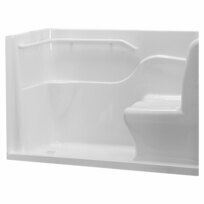 Acrylic 30 x 60-Inch Walk-In Shower - Left-Hand Drain - 3060SH.LW, on ...