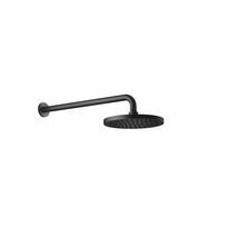 Rain shower with wall fixing 220 mm - Matte Black - 28 649 970-33, on ...