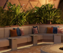 BANQUETTE WITH INTEGRATED PLANTER, on Designer Pages