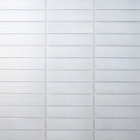 Stacy Garcia ArtBlock Bianco White 4x16 Fluted Glossy Porcelain Tile ...